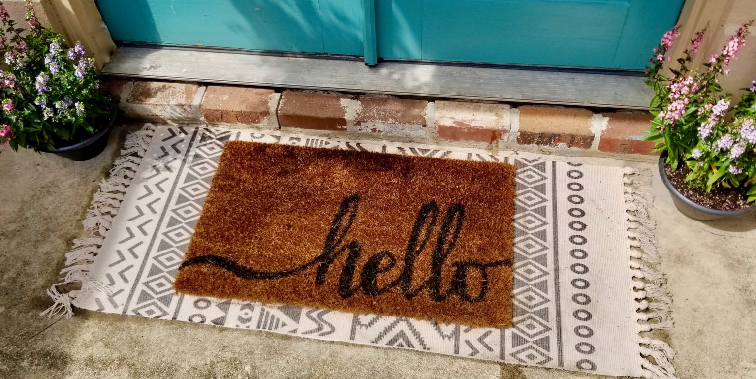 Easy DIY Welcome Mat | Red Stick Life Red Stick Life
